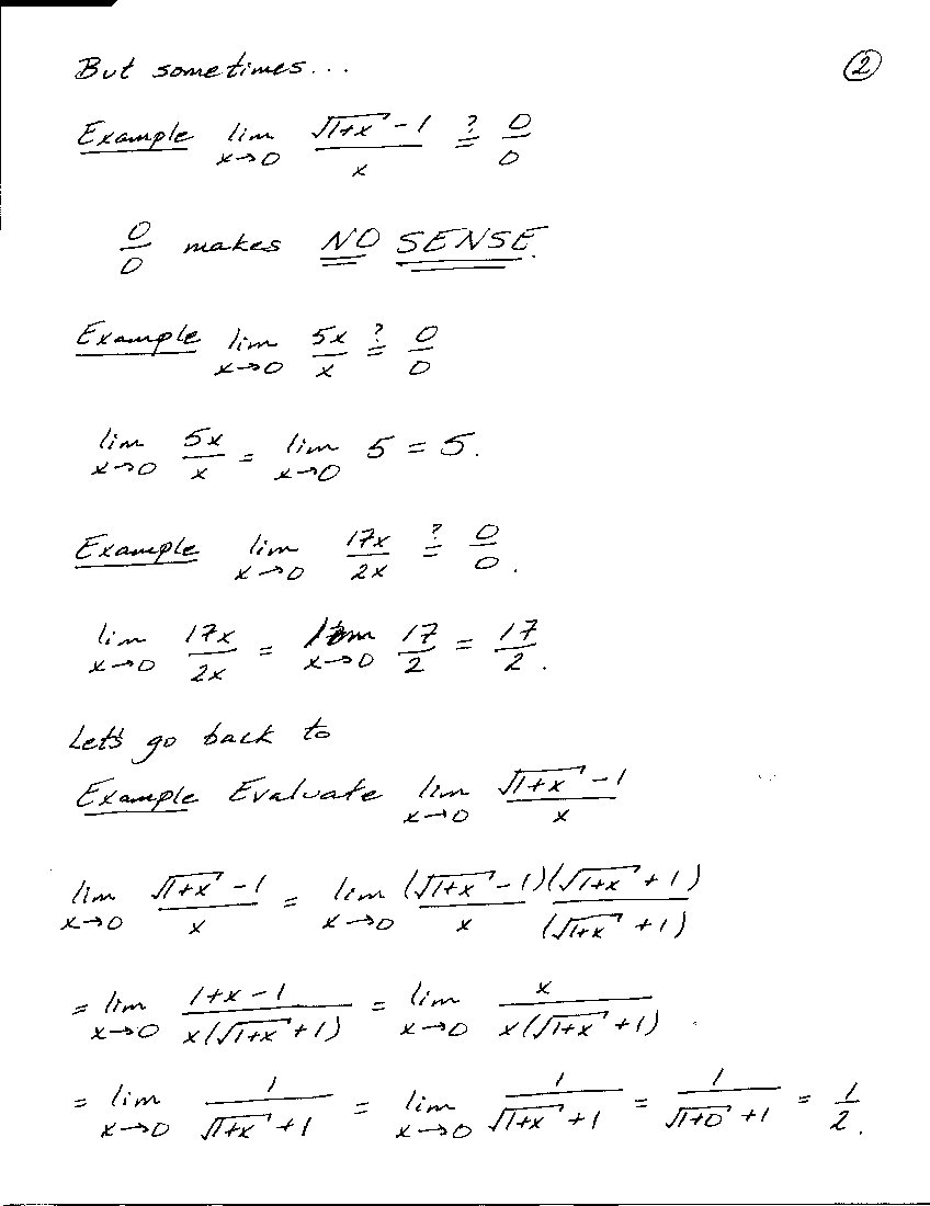 MATH 221 Lectures 4 and 5: Calculus and Analytic Geometry