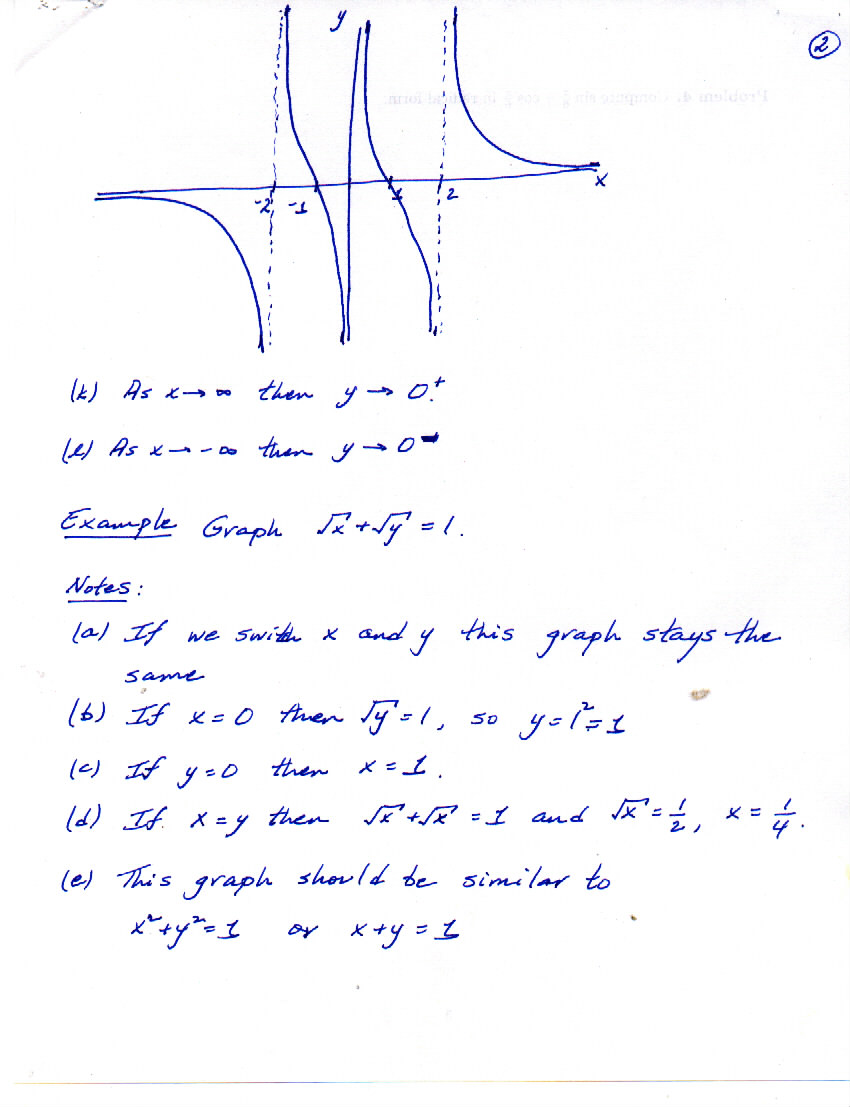 MATH 221 Lectures 4 and 5: Calculus and Analytic Geometry